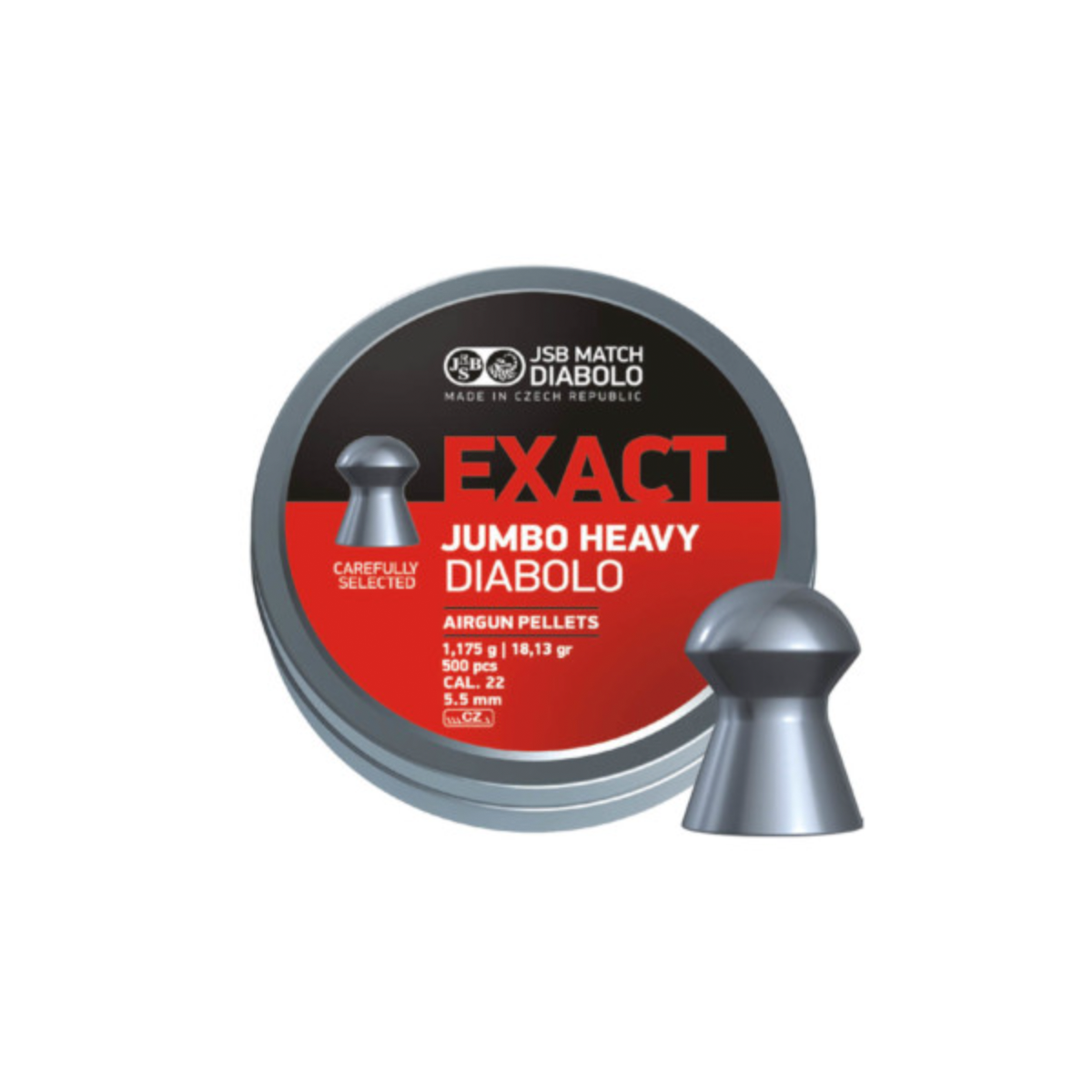 JSB Diabolo Exact Heavy .22 (5.52) Pellets x500 - Carl Russell and Co