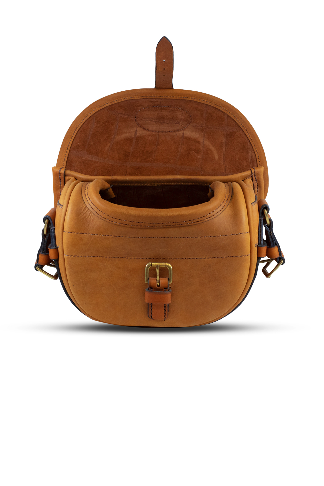 Best Leather Cartridge Bag (100) - Sandstone - Carl Russell and Co